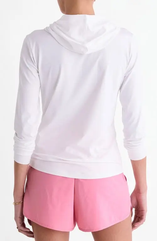 Vineyard Vines Moisture-wicking Upf 50+ Hoodie - White Cap
