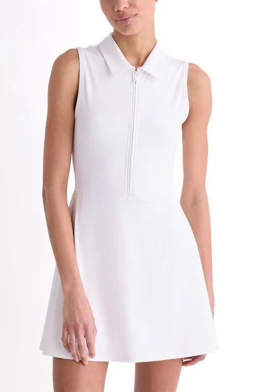 Vineyard Vines Sleeveless Cotton Polo Mini Dress - White Cap