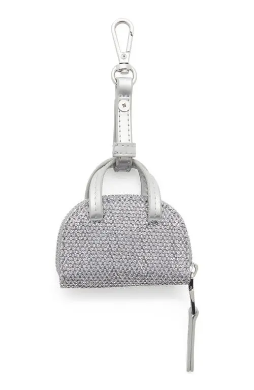 DIESEL® 1dr Dome Bag Charm - Silver
