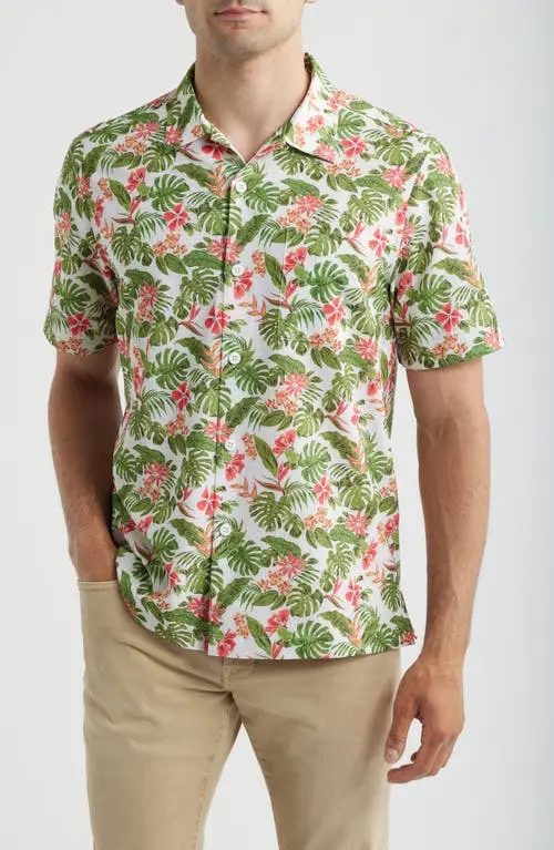 Tommy Bahama Bahama Coast Wild Grove Islandzone® Short Sleeve Button-up Shirt - Cloud