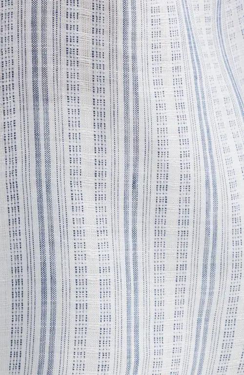 Tommy Bahama Blue Royal Stripe Linen Button-up Shirt