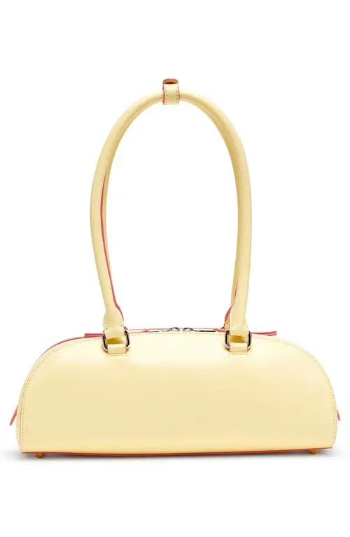 DIESEL® 1dr 2.0 Dome East/west Leather Shoulder Bag - Yellow