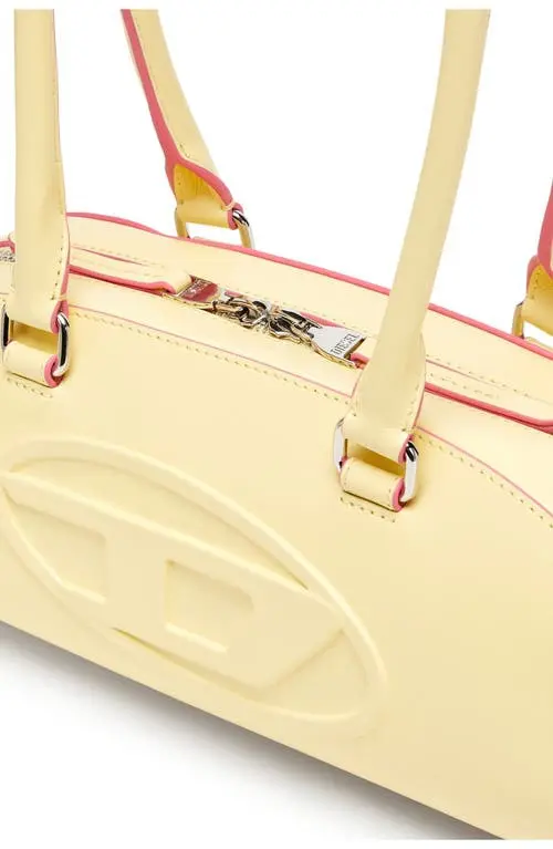 DIESEL® 1dr 2.0 Dome East/west Leather Shoulder Bag - Yellow
