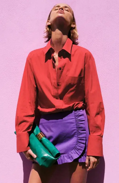 Mango Starring Hailey Bieber Juanes Button-up Shirt