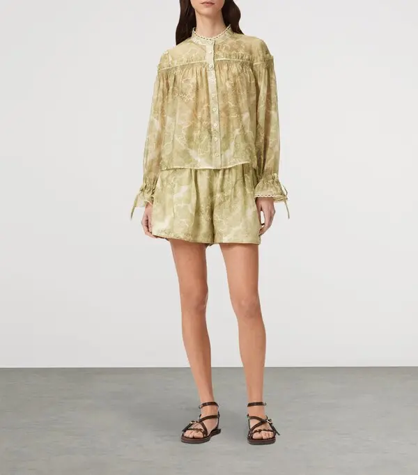 ALLSAINTS Gathered Delphine Shirt