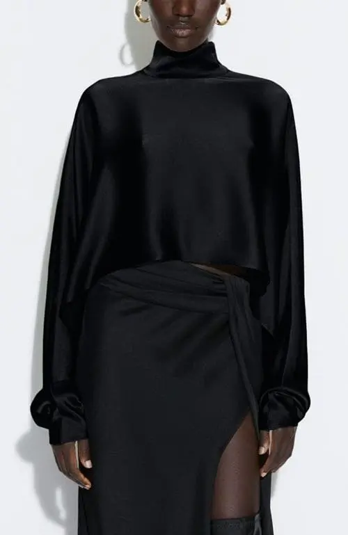 Lapointe Satin Caftan Top