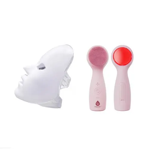 PURSONIC 7-in-1 Led Light Therapy Face Mask & 3-in-1 Facial Cleansing Device - Multicolor