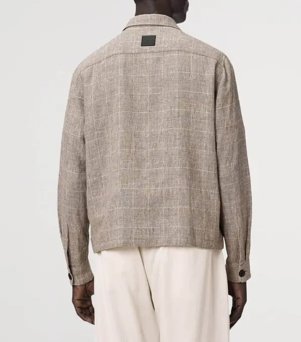 ALLSAINTS Linen-blend Keal Jacket
