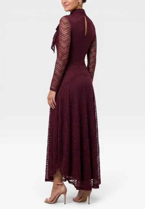 Rachel Rachel Roy Beatrice Long Sleeve Lace Maxi Dress