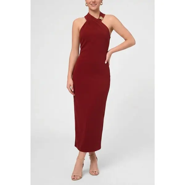 Rachel Rachel Roy Harris Halter Maxi Dress - Dark Red