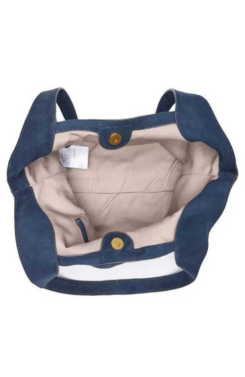 Rag & Bone Small Brayton Suede Shopper - Navy