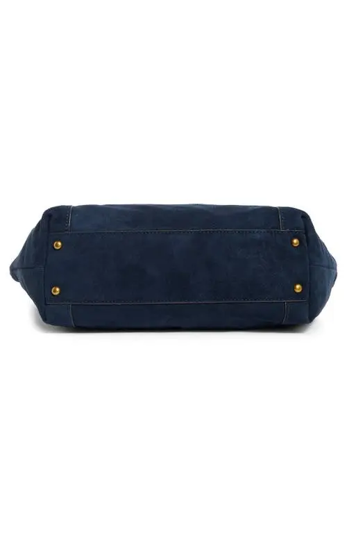 Rag & Bone Small Brayton Suede Shopper - Navy