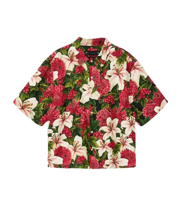 ALLSAINTS Floral Hokkaido Shirt - Red