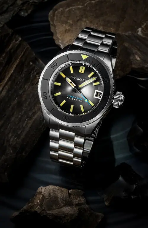 SPINNAKER Diver Automatic Bracelet Watch - Black