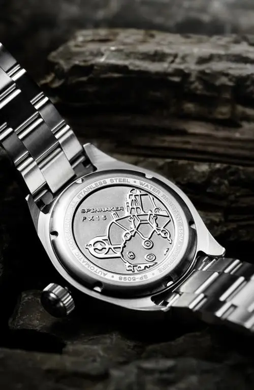 SPINNAKER Diver Automatic Bracelet Watch - Black