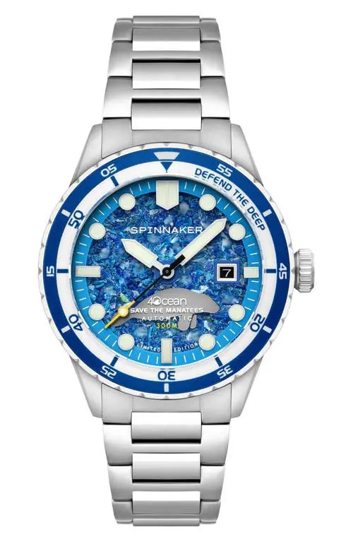 SPINNAKER X 4ocean Manatee Automatic Bracelet Watch