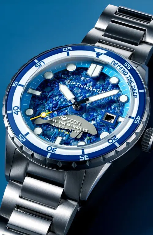 SPINNAKER X 4ocean Manatee Automatic Bracelet Watch