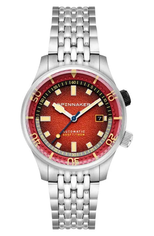SPINNAKER Bradner Automatic Watch - Red