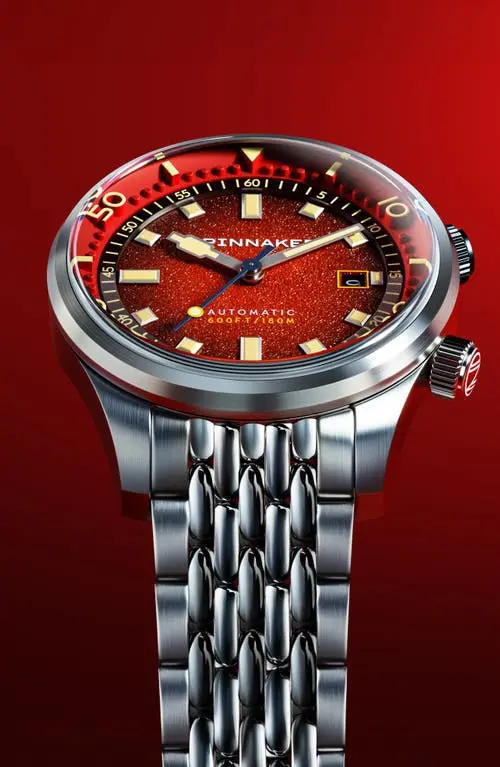 SPINNAKER Bradner Automatic Watch - Red