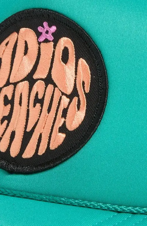 LOCAL BEACH Adios Beaches Patch Trucker Hat - Jade