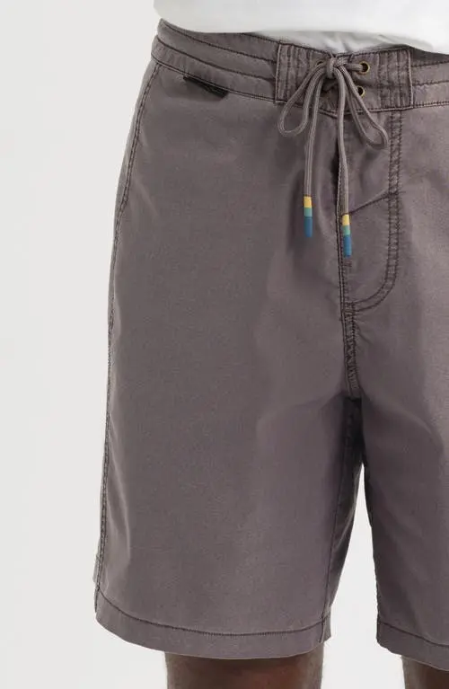 DARK SEAS Paneled Board Shorts - Brown