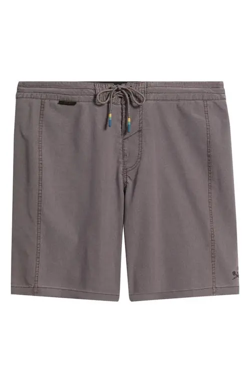 DARK SEAS Paneled Board Shorts - Brown