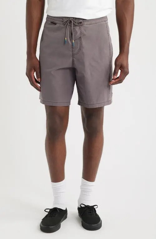 DARK SEAS Paneled Board Shorts - Brown