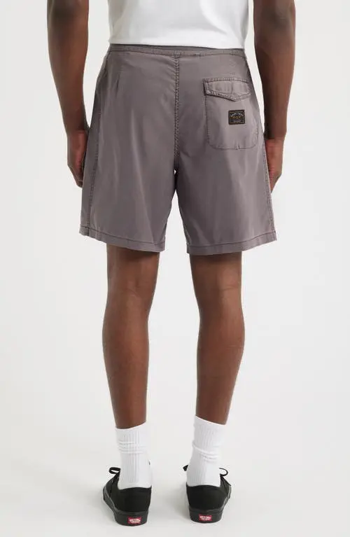 DARK SEAS Paneled Board Shorts - Brown