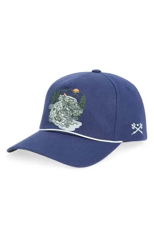 DARK SEAS Off-road Embroidered Baseball Cap - Navy