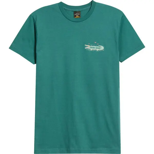 DARK SEAS Land Of Sunsine Cotton Graphic T-shirt - Pine