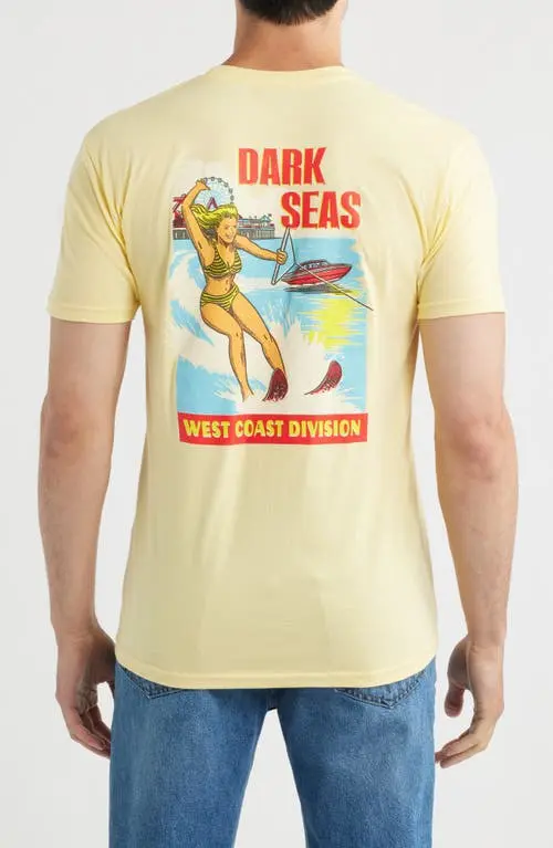 DARK SEAS West Coast Water Decal Cotton Graphic T-shirt
