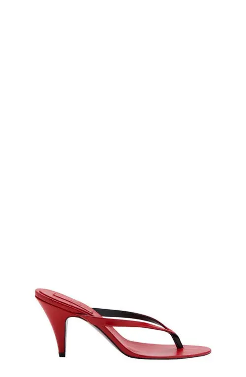 Mango Funnel Heel Flip Flop - Red