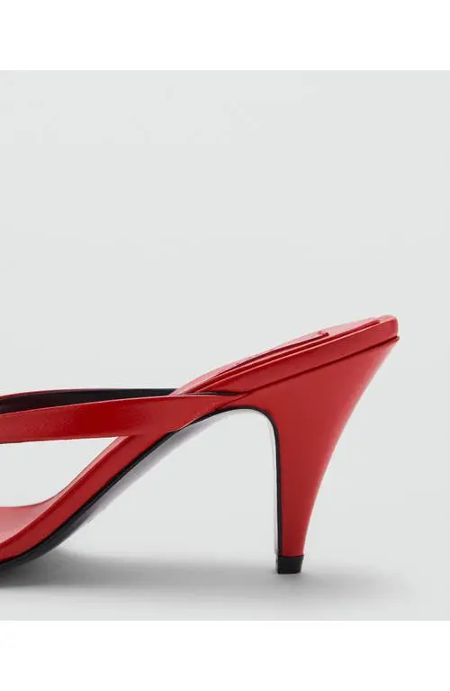 Mango Funnel Heel Flip Flop - Red