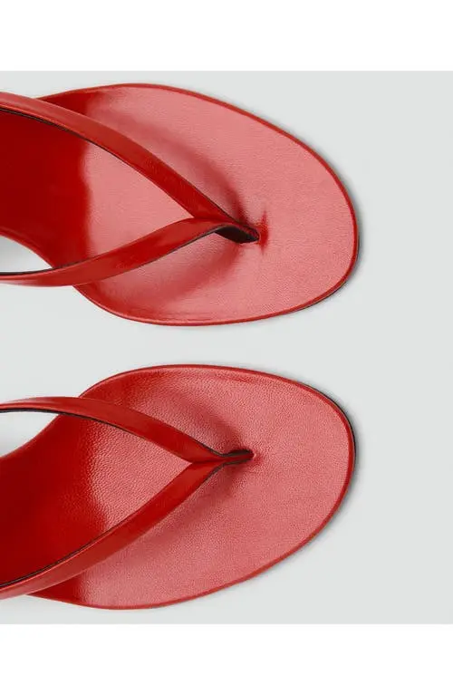 Mango Funnel Heel Flip Flop - Red