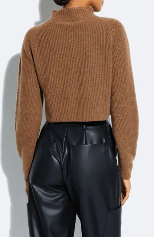 Lapointe Airy Cashmere Silk Cropped Raglan Sweater
