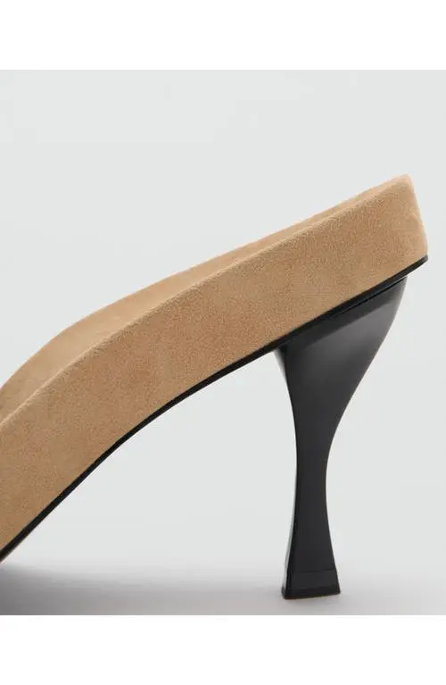 Mango Two Tone Thong Slide Al