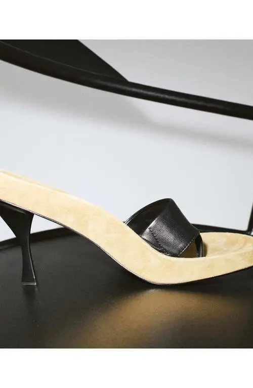 Mango Two Tone Thong Slide Al