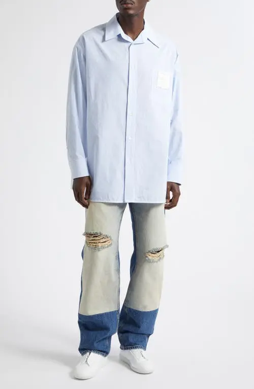 MAISON MARGIELA Ripped Paneled Straight Leg Jeans