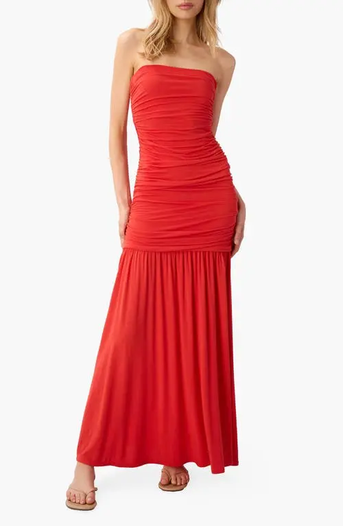 Cami Nyc Waverly Strapless Drop Waist Maxi Dress