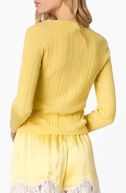 Cami Nyc Maura Lightweight Cardigan - Custard