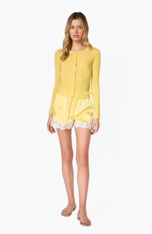 Cami Nyc Maura Lightweight Cardigan - Custard