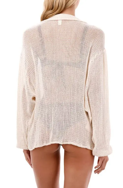 MALAI Malla Ikara Open Stitch Cover-up Skirt