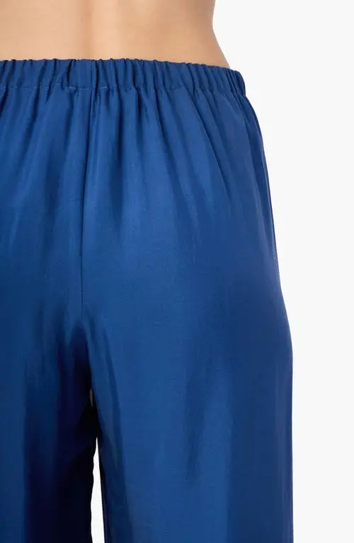 Cami Nyc Gilda Silk Lace Trim Wide Leg Pants