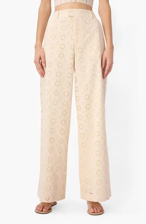 Cami Nyc Jordi Cotton Broderie Anglaise Pants - Bone