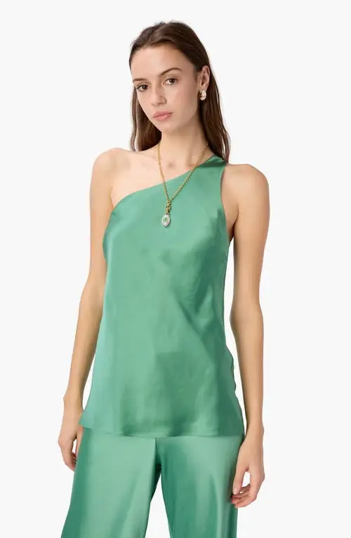 Cami Nyc Lumi One-shoulder Silk Camisole