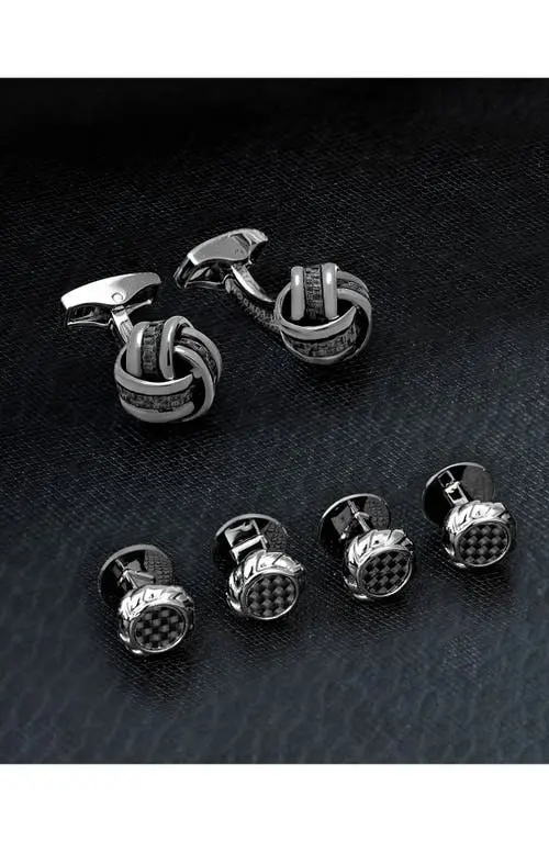 Tateossian Knot Stud Cuff Links & Studs Set