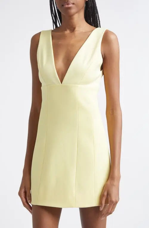 Alice + Olivia Mandy Plunge Neck Sleeveless Mini Dress