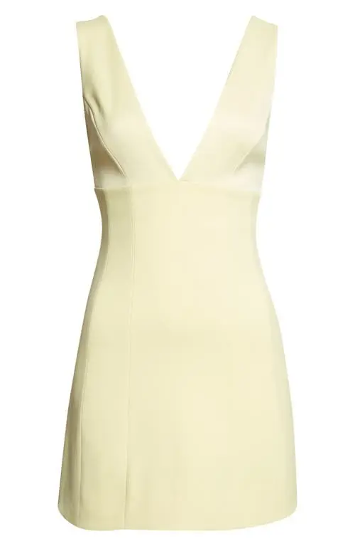 Alice + Olivia Mandy Plunge Neck Sleeveless Mini Dress