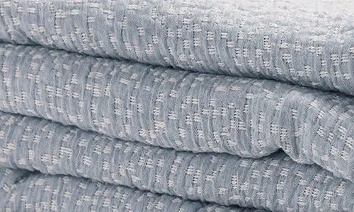 POM POM AT HOME Malibu Matelassé Blanket - Light Blue