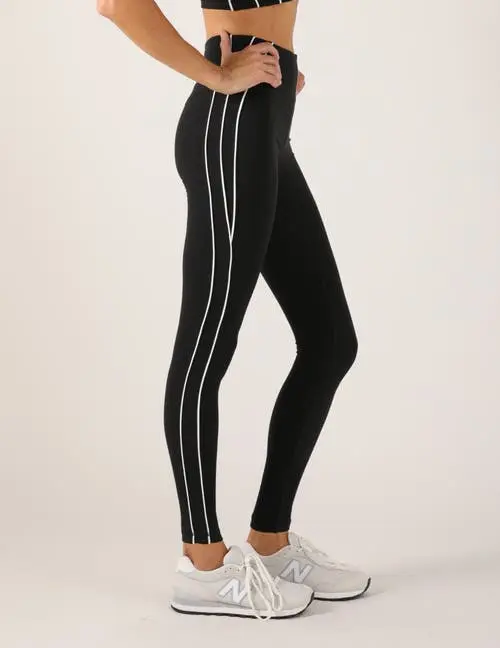 GLYDER Power Stride Full-length Leggings - Black/white